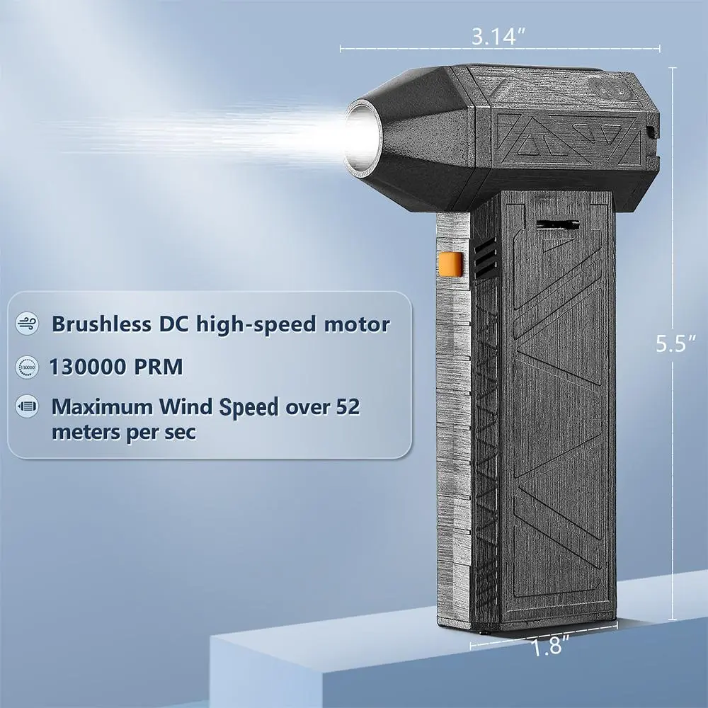 Portable Compact Jet Dry Blower Fan - 130000RPM, Adjustable Wind Speeds ...