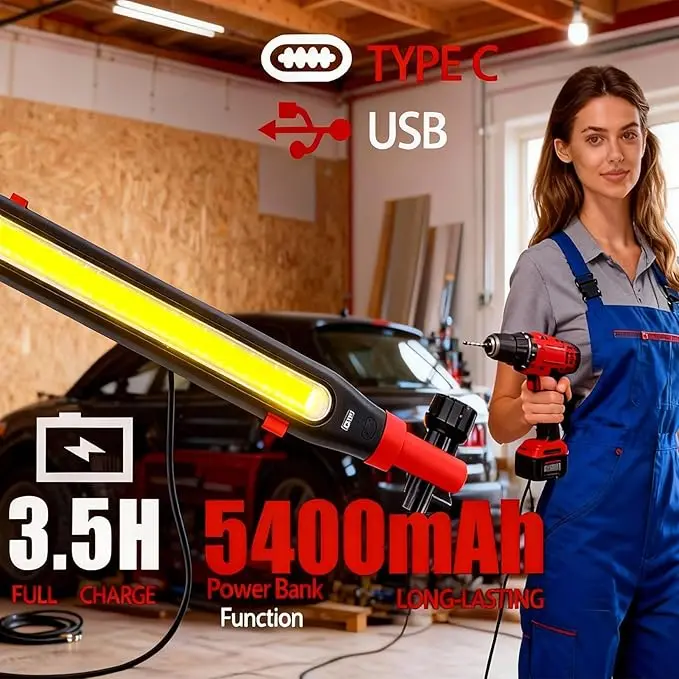 2026 New Rechargeable Magnetic LED Work Light Bar - Under Hood Light ...