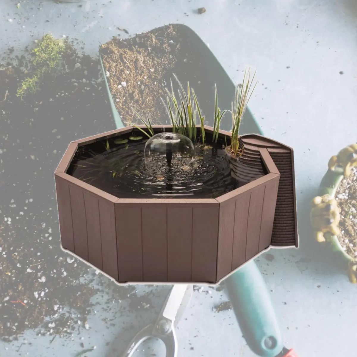 212 MAIN Pennington 8108010 50 gal Aquagarden Resin Pond Kit - Multi ...