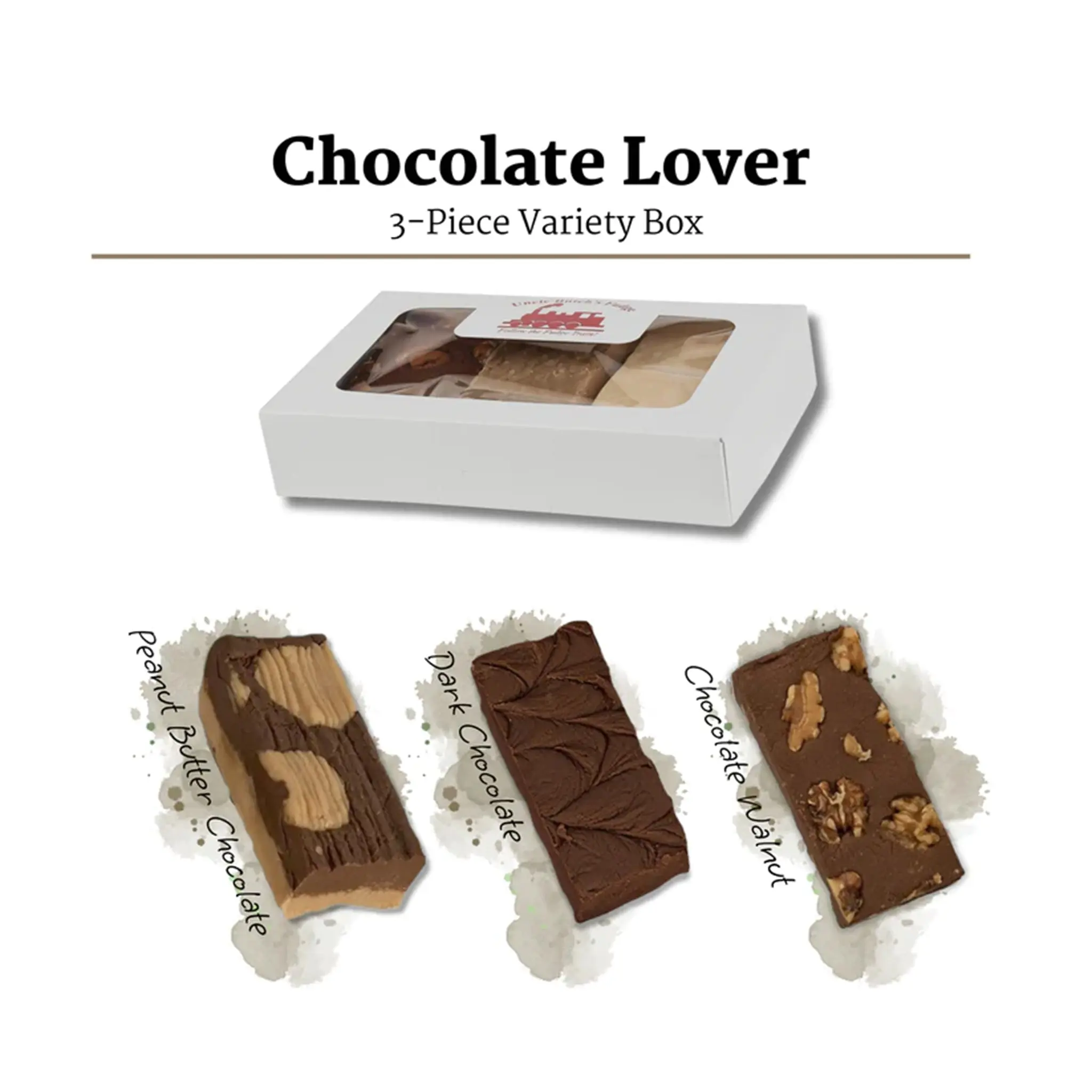 Uncle Butch's Chocolate Lovers Fudge Variety Pack - Decadent Peanut ...