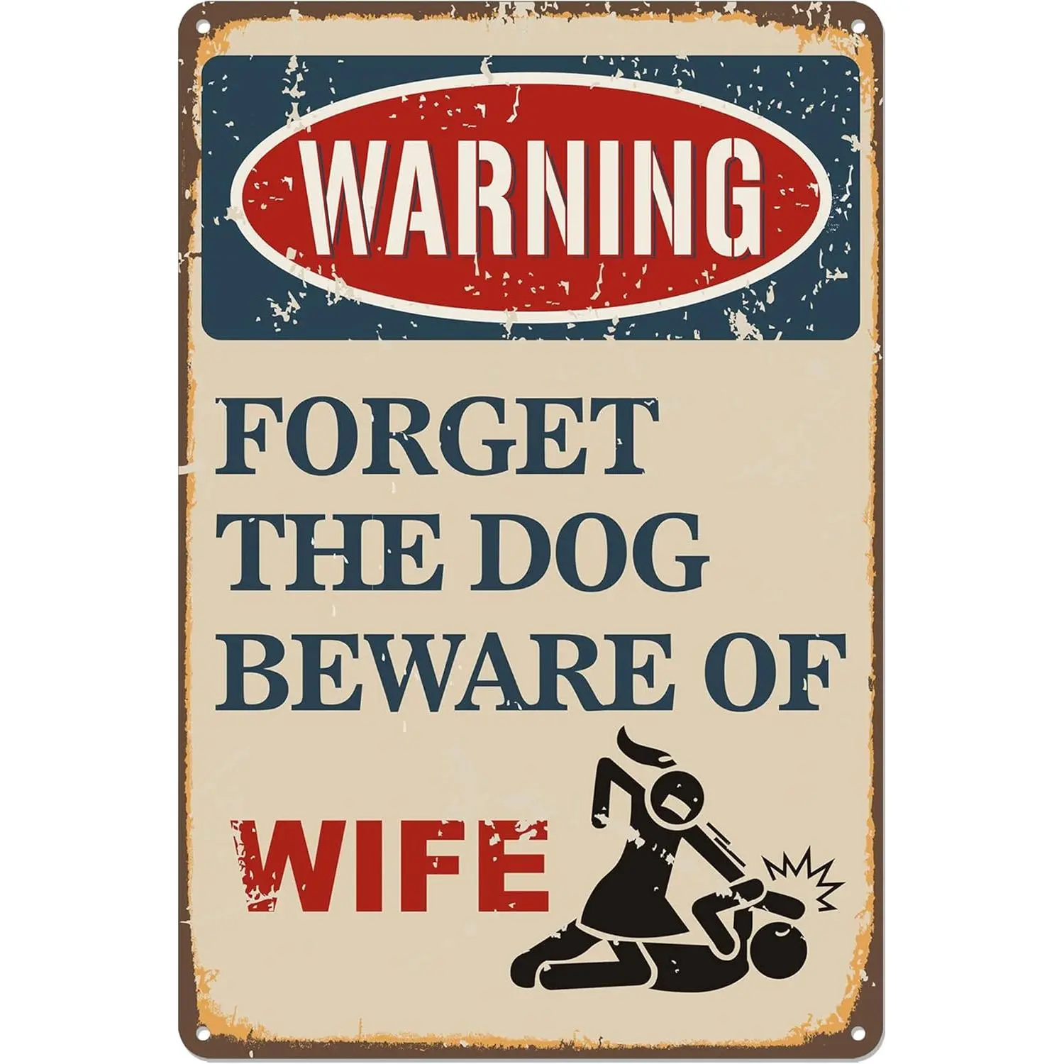 Funny Garage Signs for Men, Vintage Metal Signs for Man Cave Room ...