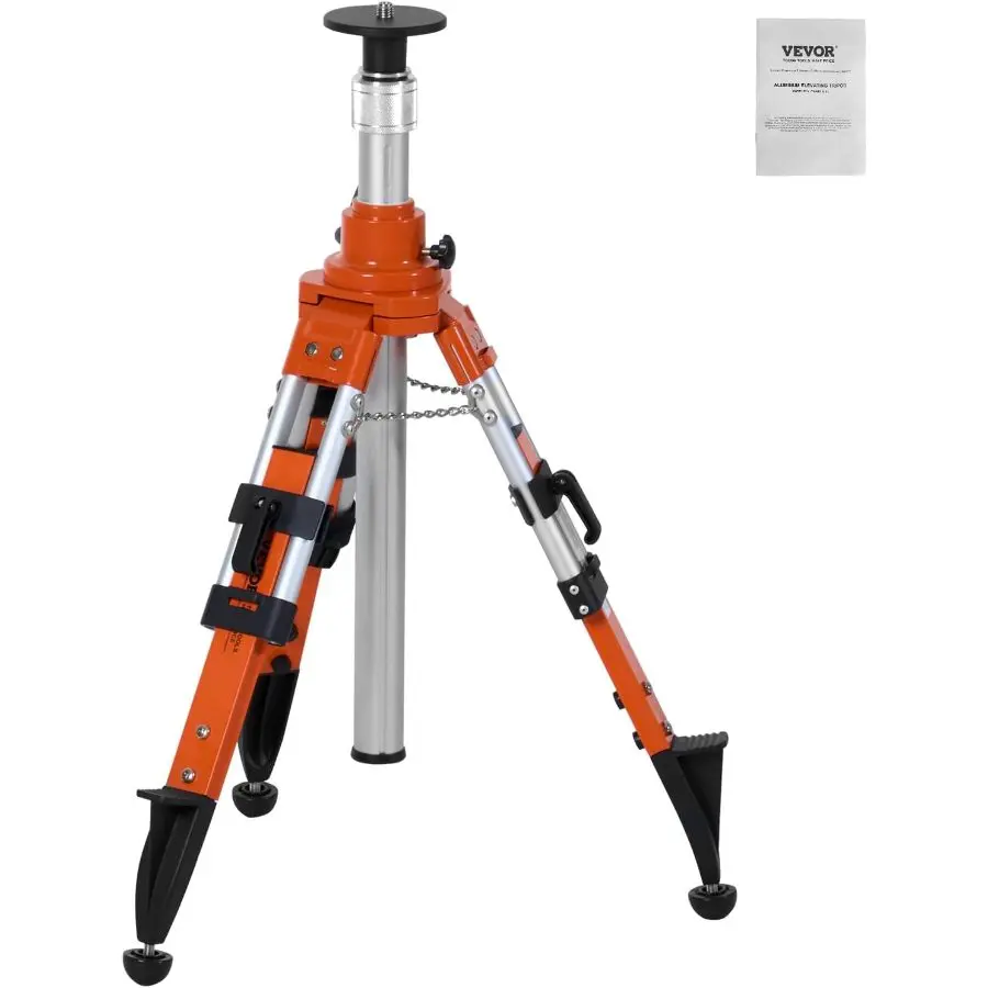 VEVOR Laser Level Tripod Stand, 5/8 - 11 Thread Mount, 45.07 - 114.37 ...