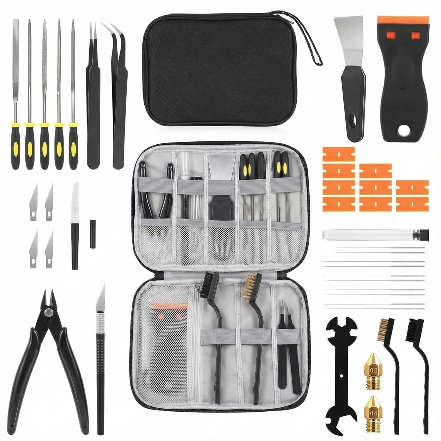 34 in 1 Printer Tools Kit Essential Accessories for FDM & SLA Printers ...