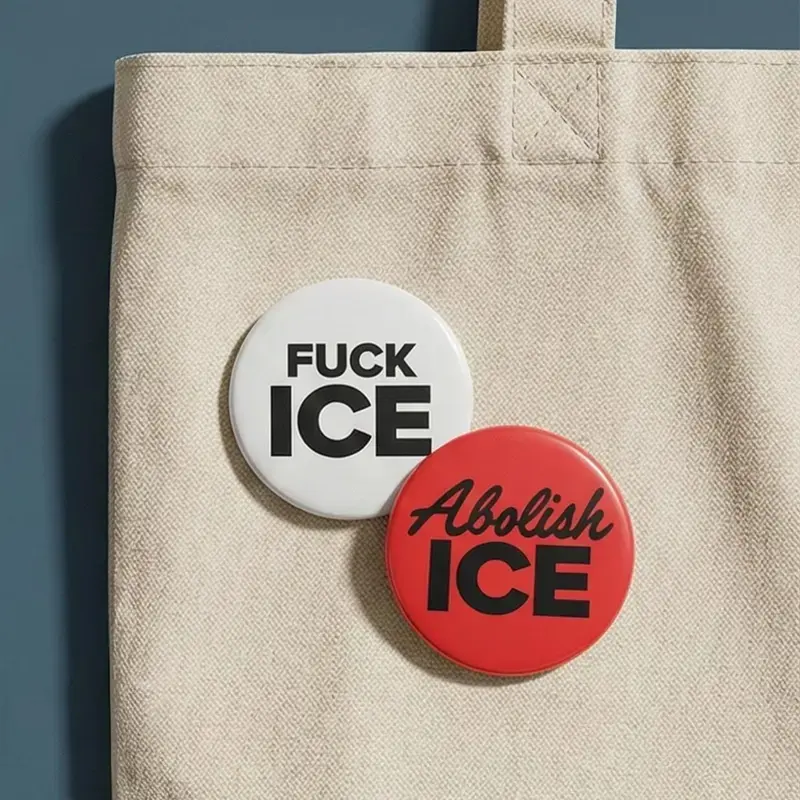 Abolish ICE, ICE OUT, Fck ICE Pin Buttons - TikTok Shop