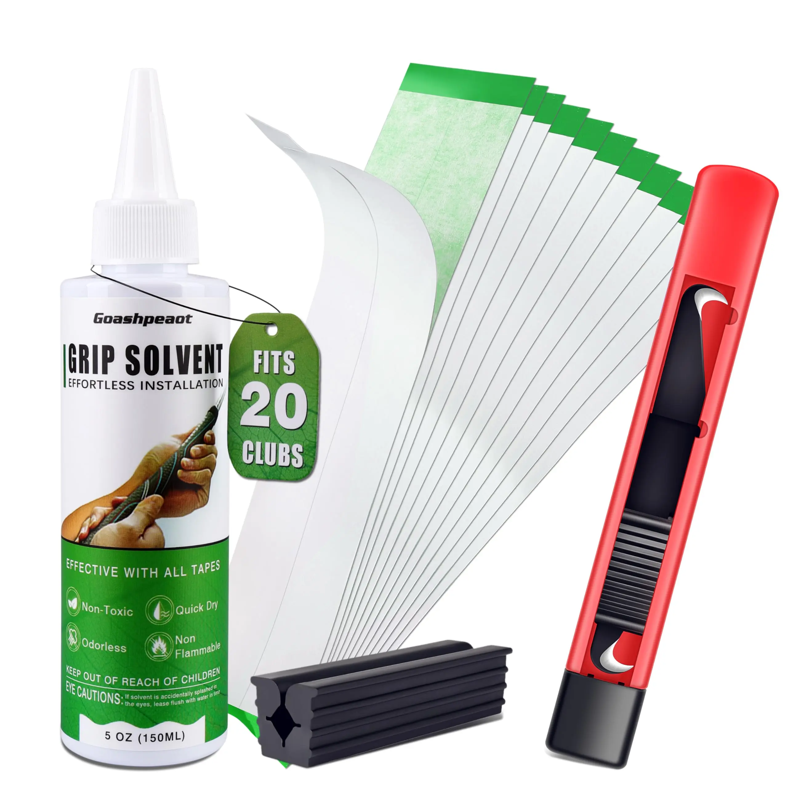 Regripping Fits 20 Golf Clubs Professional Golf Grip Kit, Inlcudes 5 oz ...