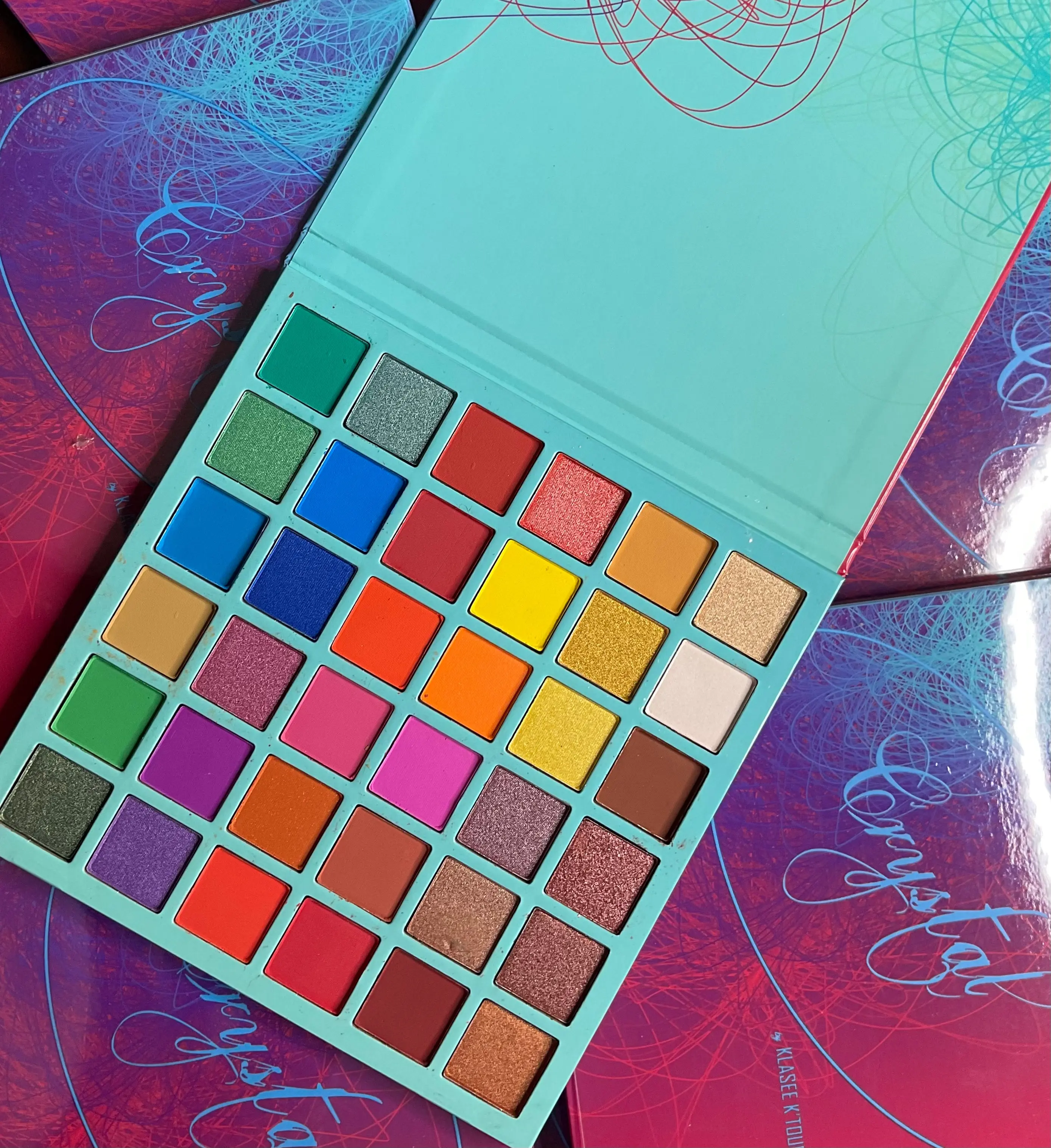 36 Luxury Color Natural Shimmer Matte Eyeshadow Pallete Matte Mettalic ...