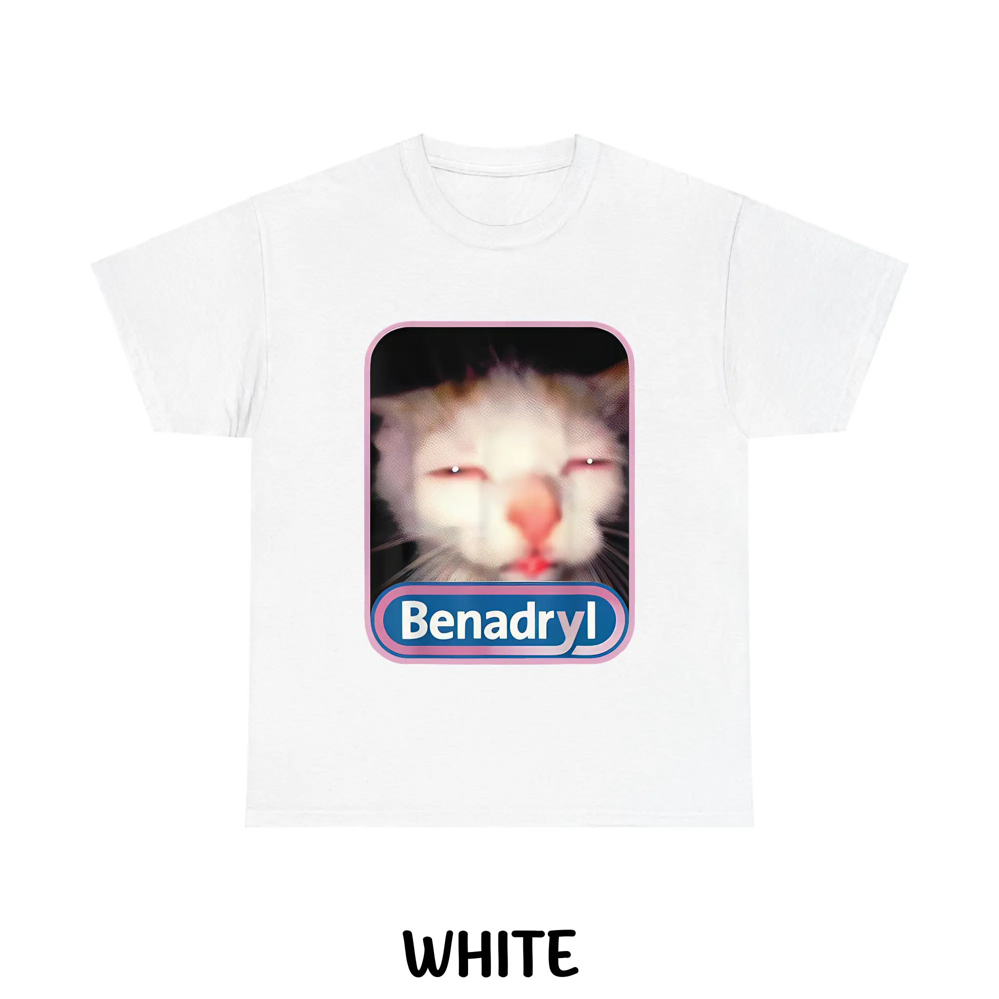 Benadryl Meme Cat Graphic Shirt Funny Cat Cute, Graphic Tee - TikTok Shop
