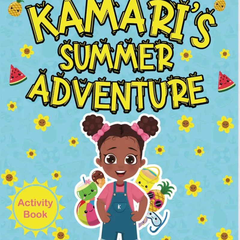 Kamari's Summer Adventure Activity Book for Kids Featuring Fun ...