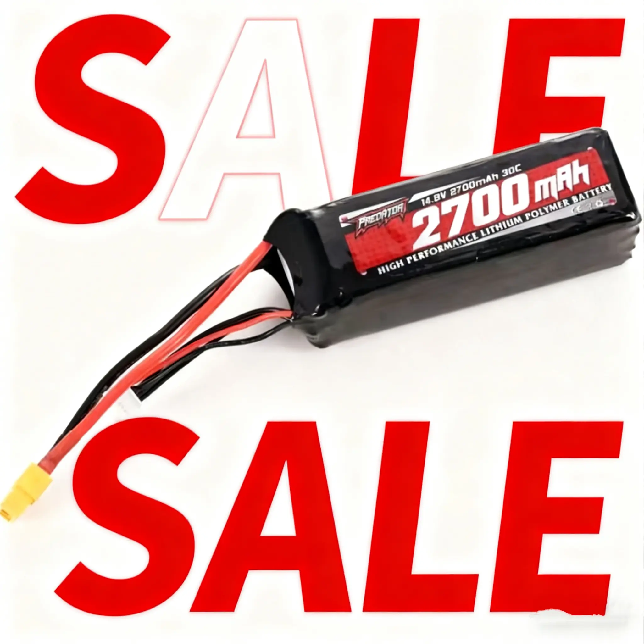 Battery 14.8V 4S 2700mah 30C XT60 Plug （Suitable for 1500mm Cessna ...