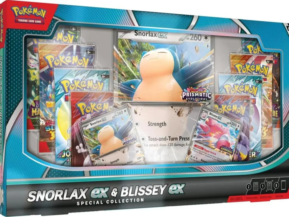 Pokemon Snorlax ex & Blissey ex Special Collection - TikTok Shop