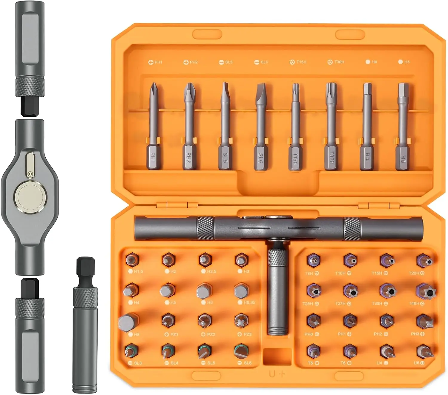 42 in 1 Ratchet Set, Kit, DIY Ratchet Kit with Detachable Ratchet ...