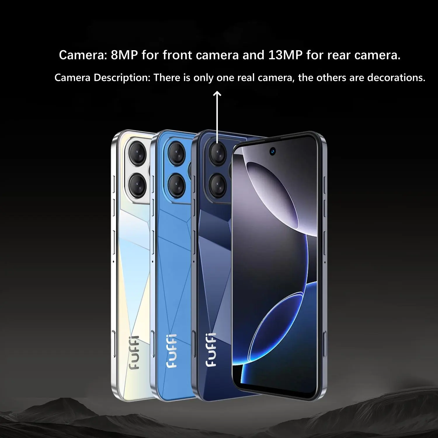 FUFFI 6.56 Inch Smartphone, 4G Network Android 12.0 Phone with 4+64GB ...