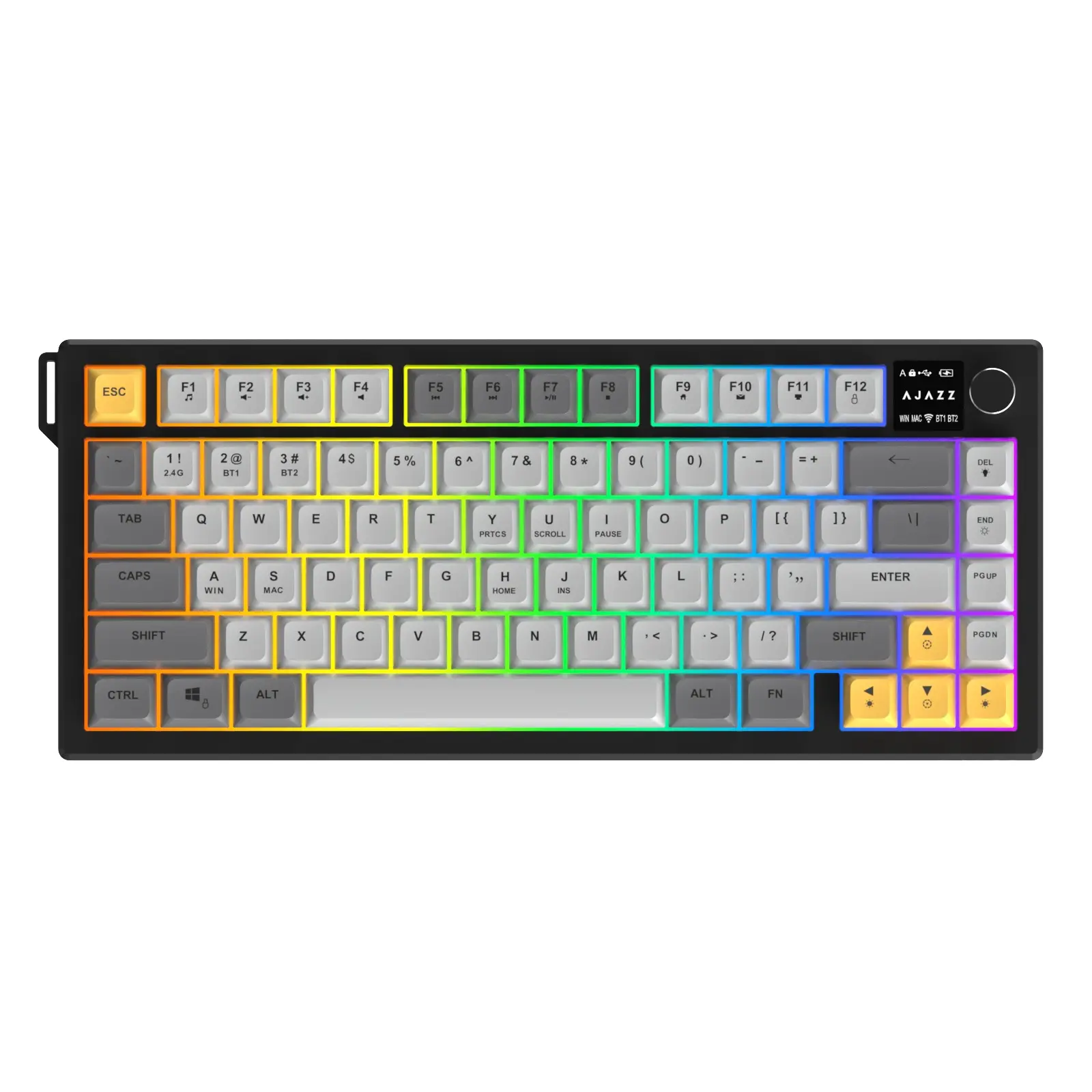 AF82 Wireless Film Keyboard AJAZZ Ergonomic Design Computer Office ...