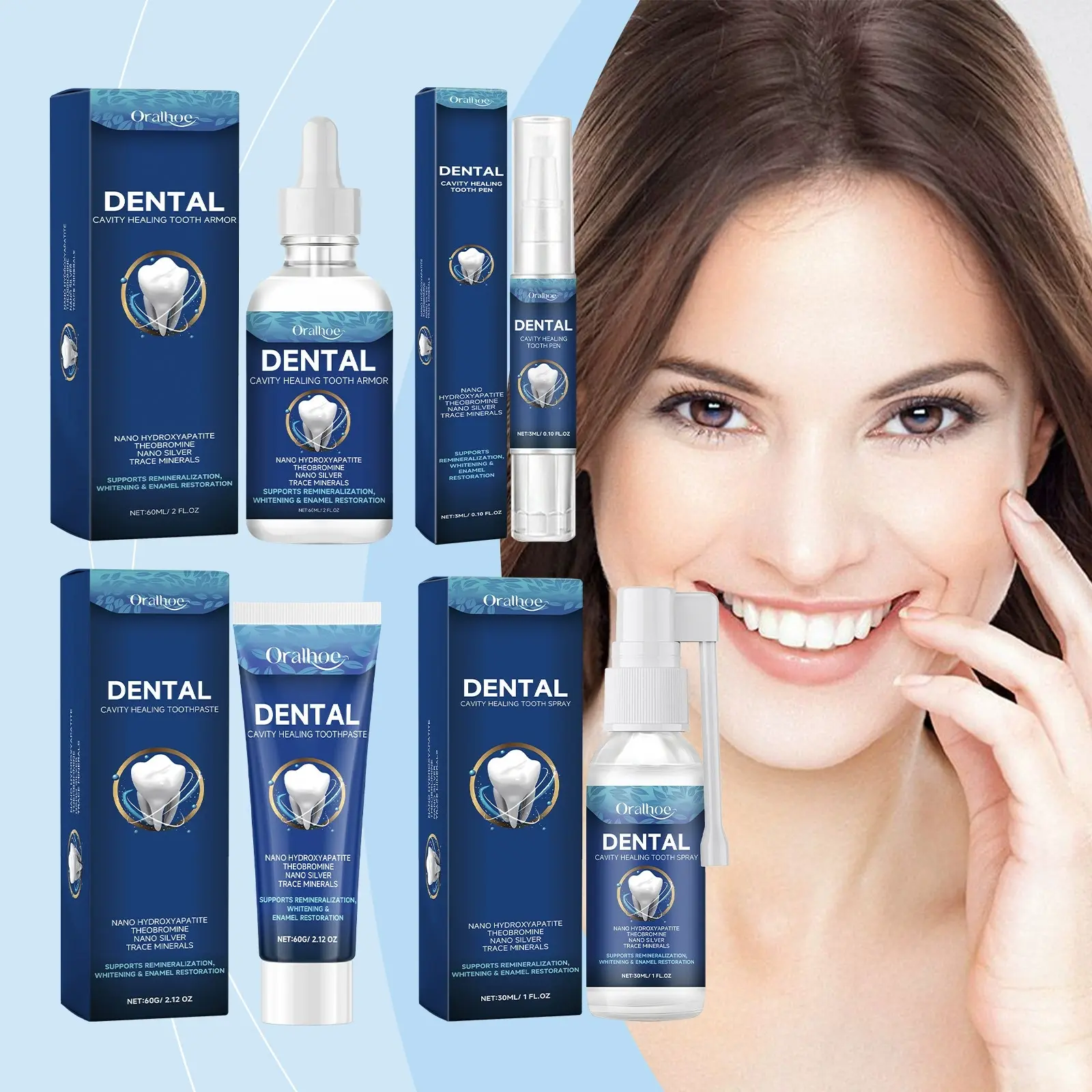 2pcs Teeth Care Liquid Gentle Oral Hygiene Solution, Effective Plaque ...