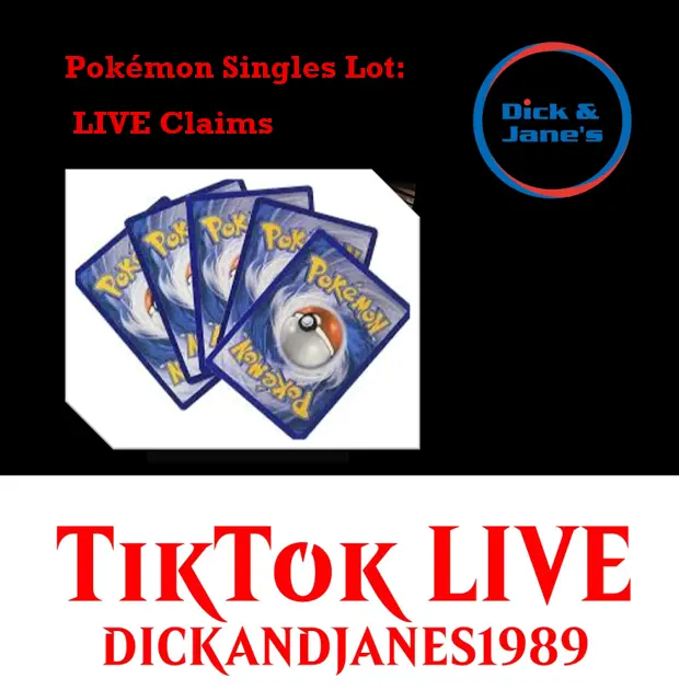Pokemon Singles Lot: LIVE Claims - TikTok Shop