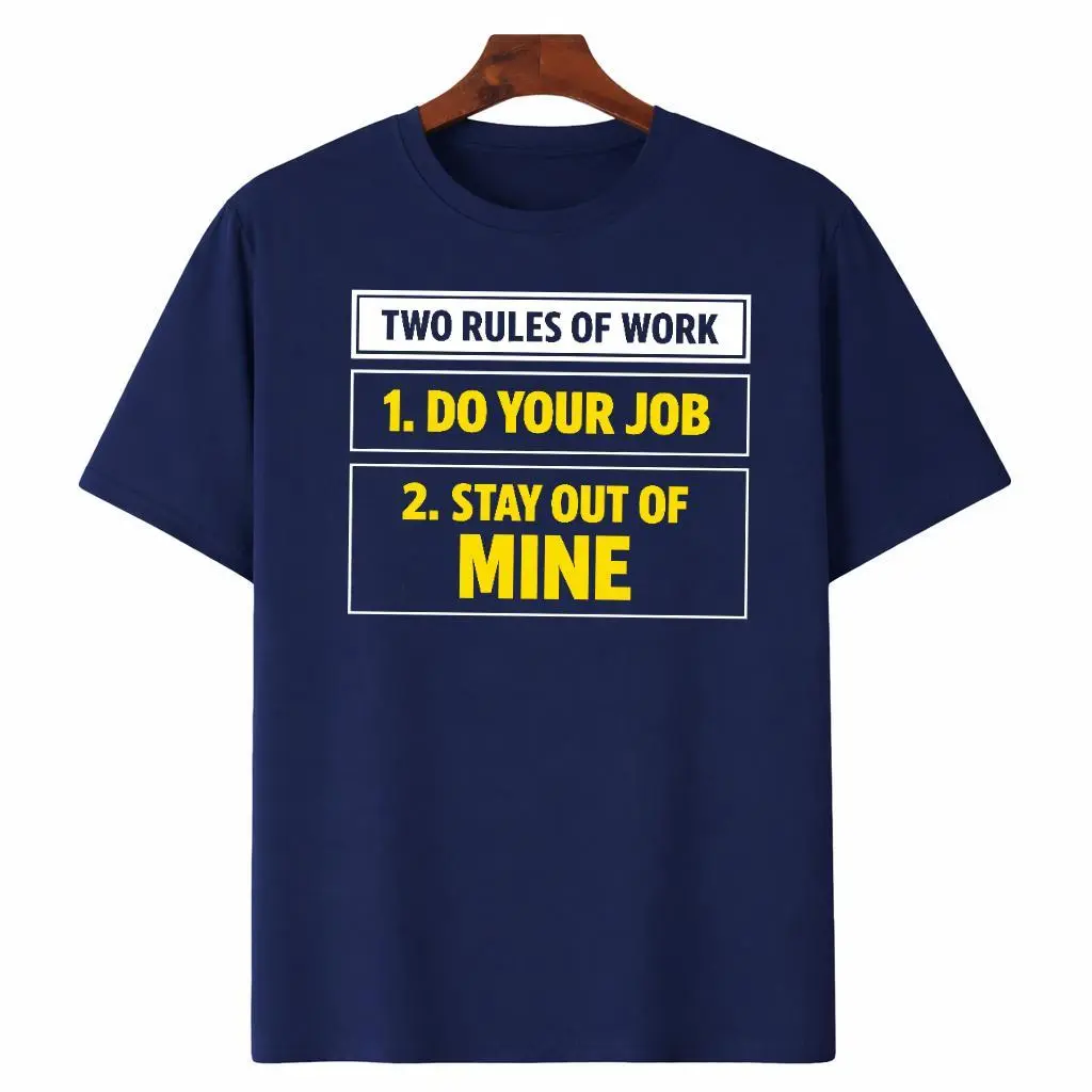 Two Rules of Work Do Your Job Statement Casual Tee - TikTok Shop