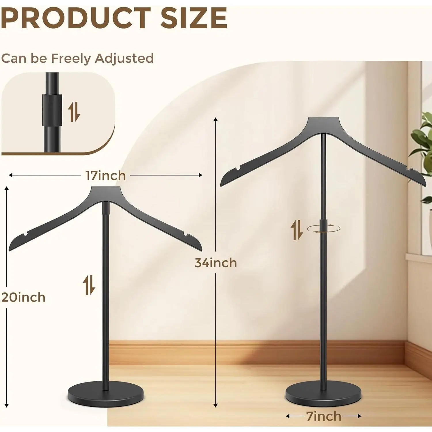 2 Pack Adjustable Mannequin Torso, Height 20 to 34 Inches Stable ...