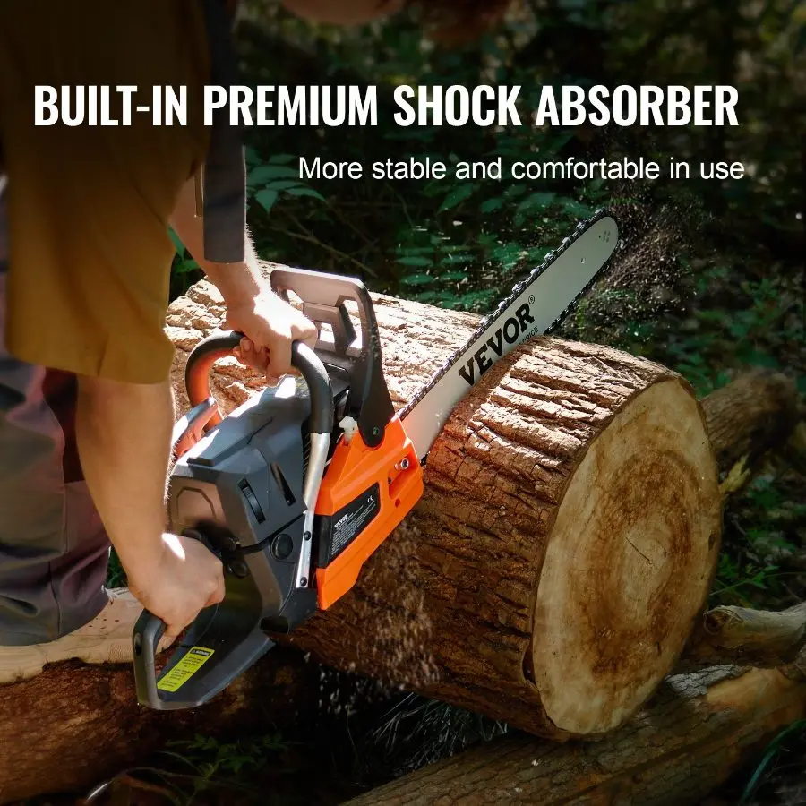 fathersdaygift VEVOR Gas Chainsaw, 52CC 18 2.55HP, Gasoline Powered ...