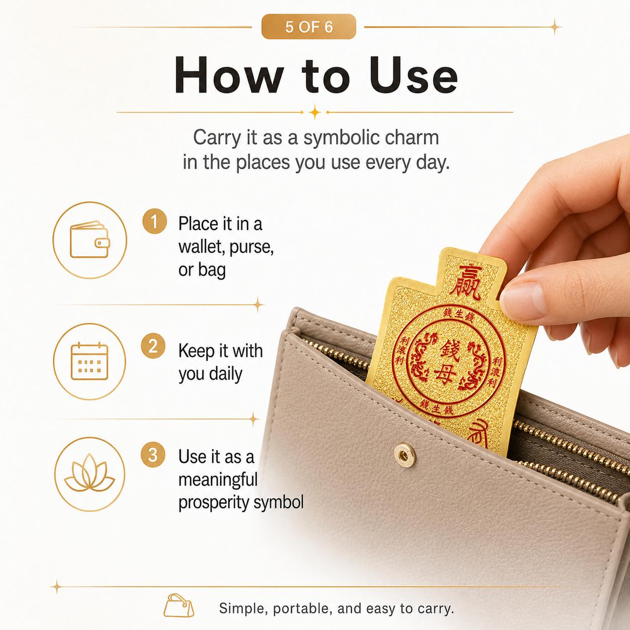Lucky "FA" Manifestation Card - Eastern Feng Shui Amulet for Positive ...