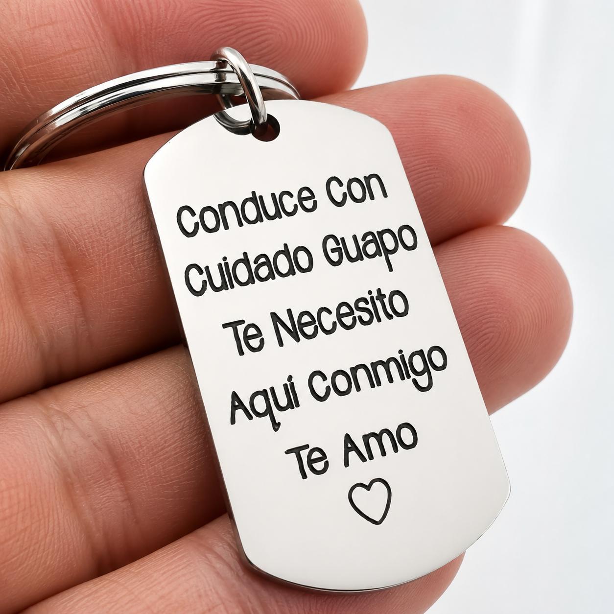 Stainless Steel Keychain, Personalized Concise Letter Pattern Metal ...