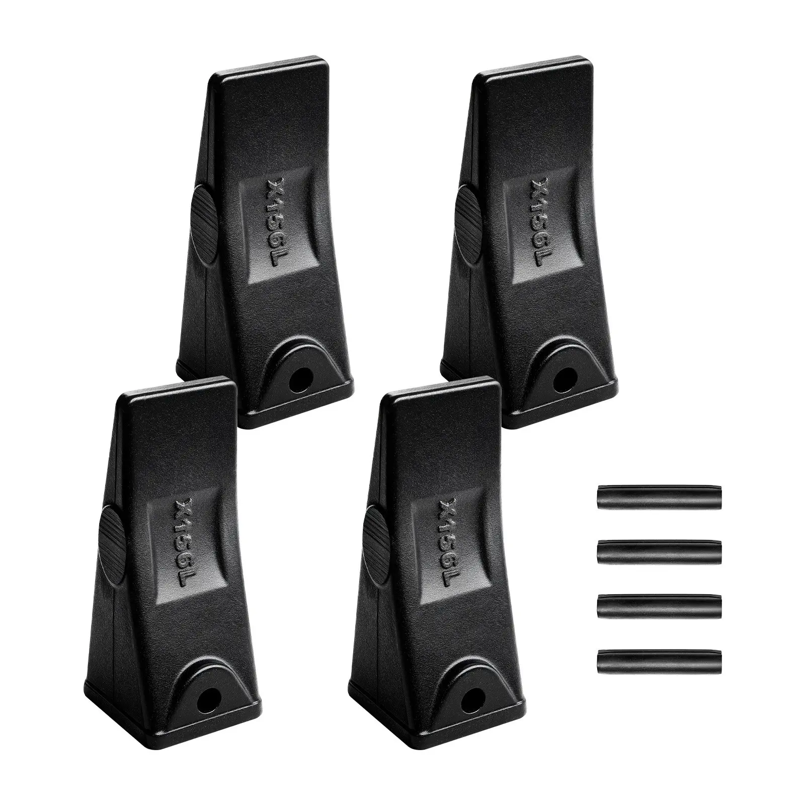 VEVOR Excavator Bucket Teeth with Pins, 4 Pack X156L Bucket Tooth Set ...
