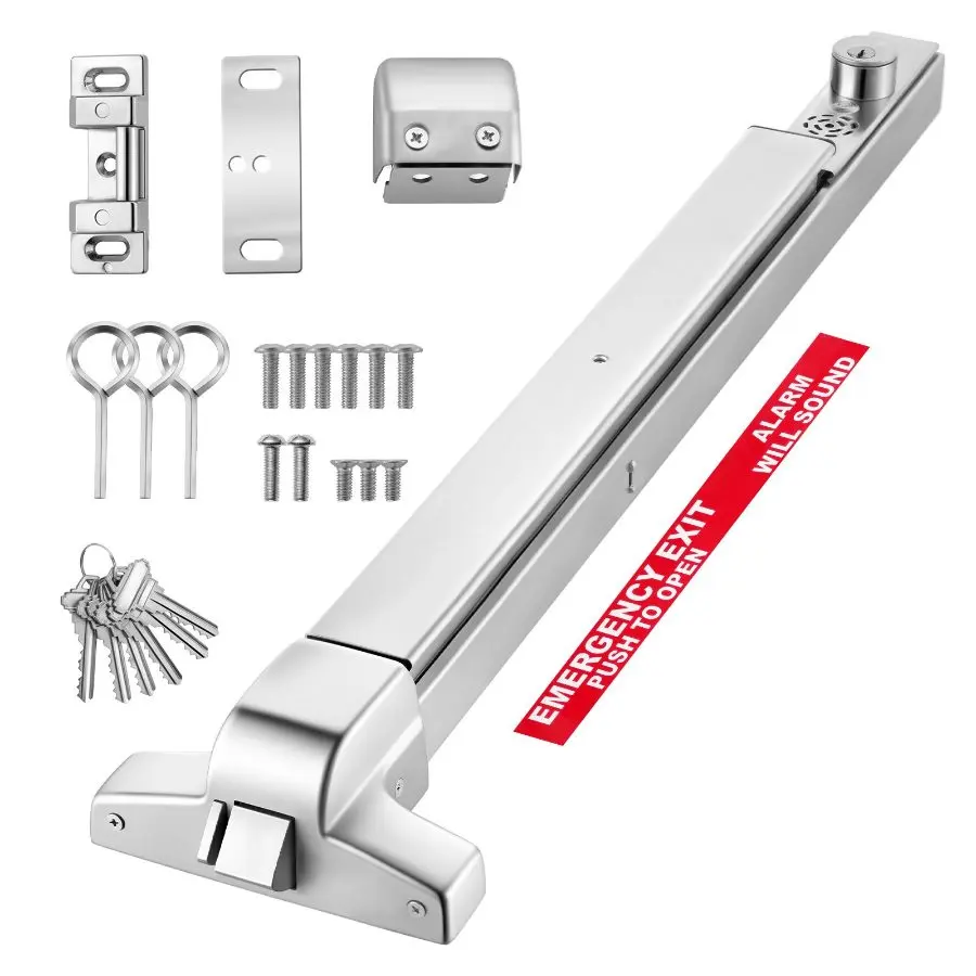 VEVOR Push Bar Panic Exit Device, 31 Stainless Steel Commercial Panic ...