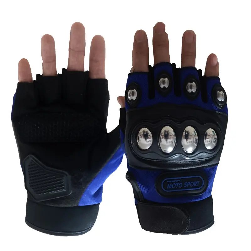 Men’s Tactical Half-Finger Gloves, Steel Shell Protection for ...