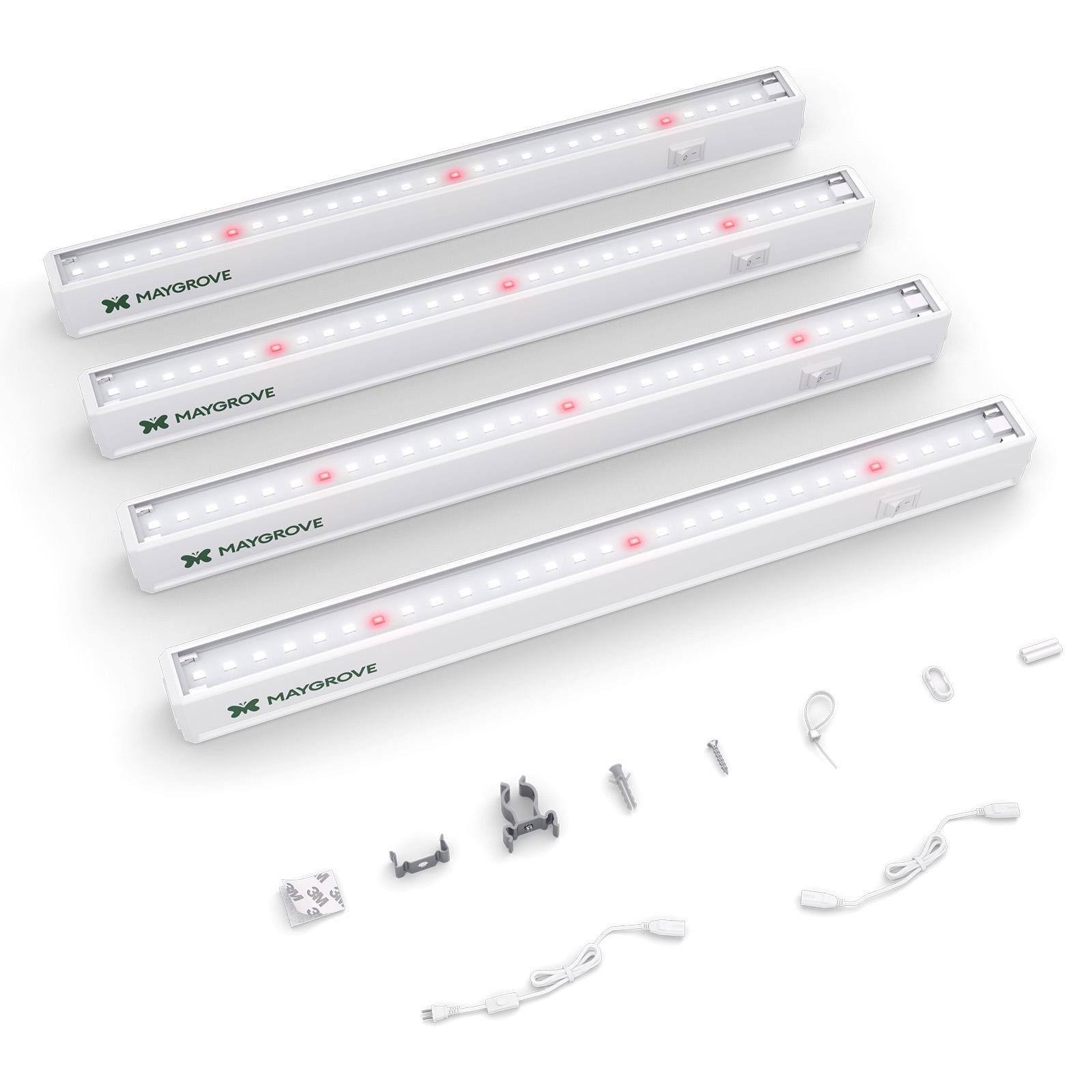 Maygrove Plant Grow Lights 1FT/2FT, Full Spectrum 5000K,T5 LED Grow ...
