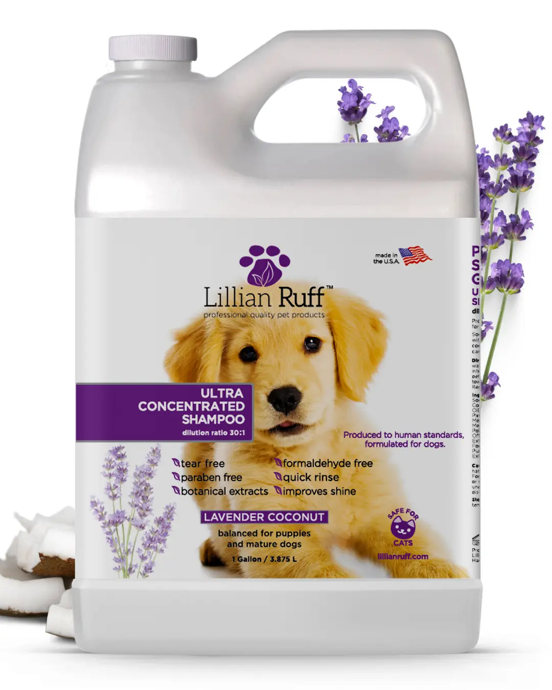 Lillian Ruff Ultra Concentrated Shampoo for Dogs – Lavendar Coconut ...