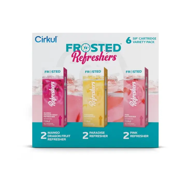 Cirkul Frosted Refreshers Caffeine Flavor Water Variety Pack, Makes 36 ...