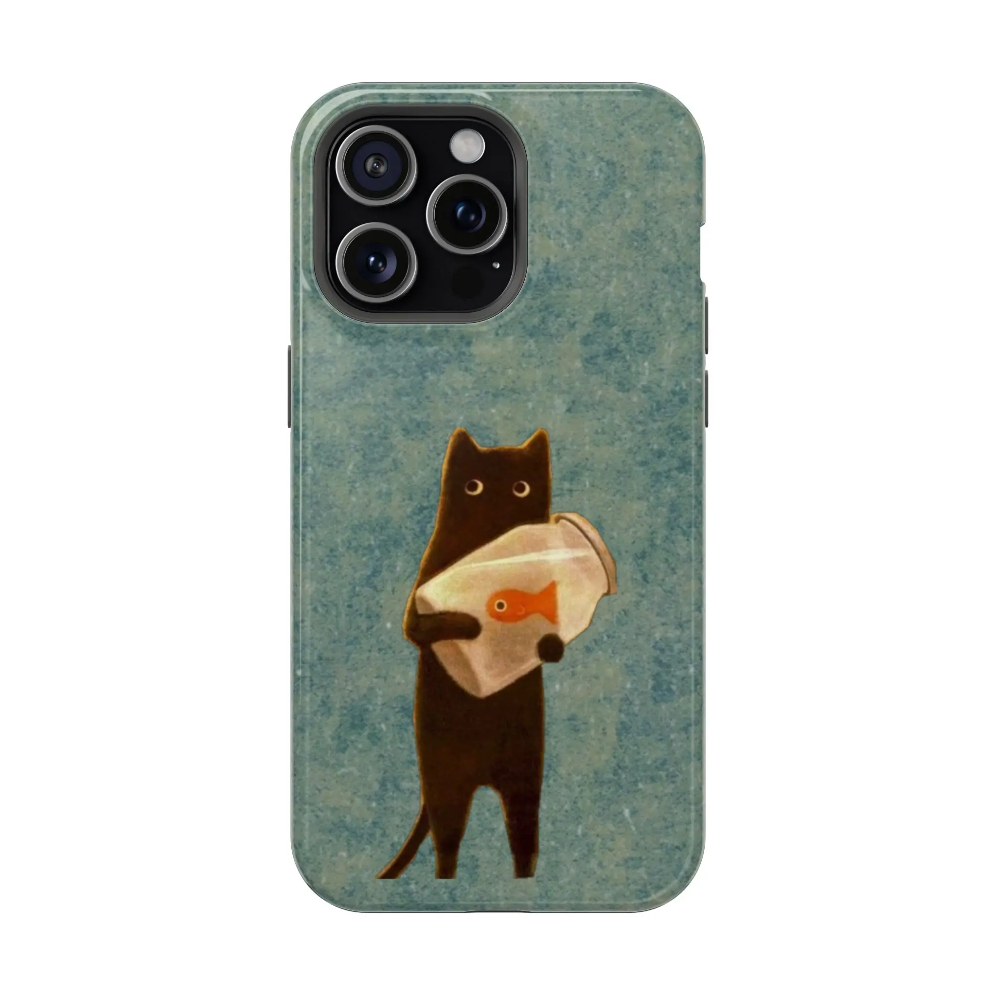 Vintage Black Cat Smartphone Case - Smoking Night Vibes Cover ...