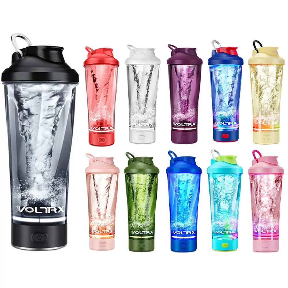 VOLTRX Vortex Boost Electric Protein Shaker Sports Bottle 24 oz ...