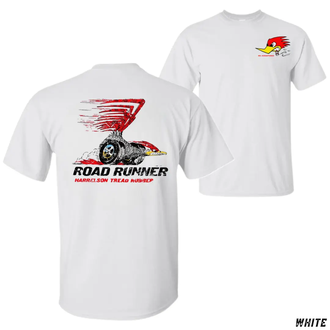 Road Runner T-Shirt, Cartoon burnout muscle car graphic with racing ...