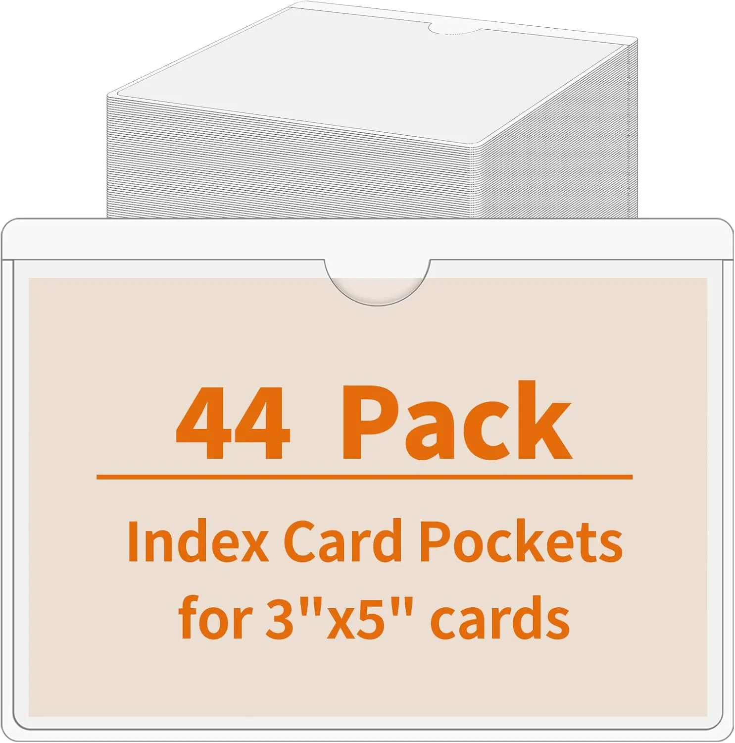 44 Pack Adhesive Pockets, Bin Labels for Storage Bins, Clear Label ...