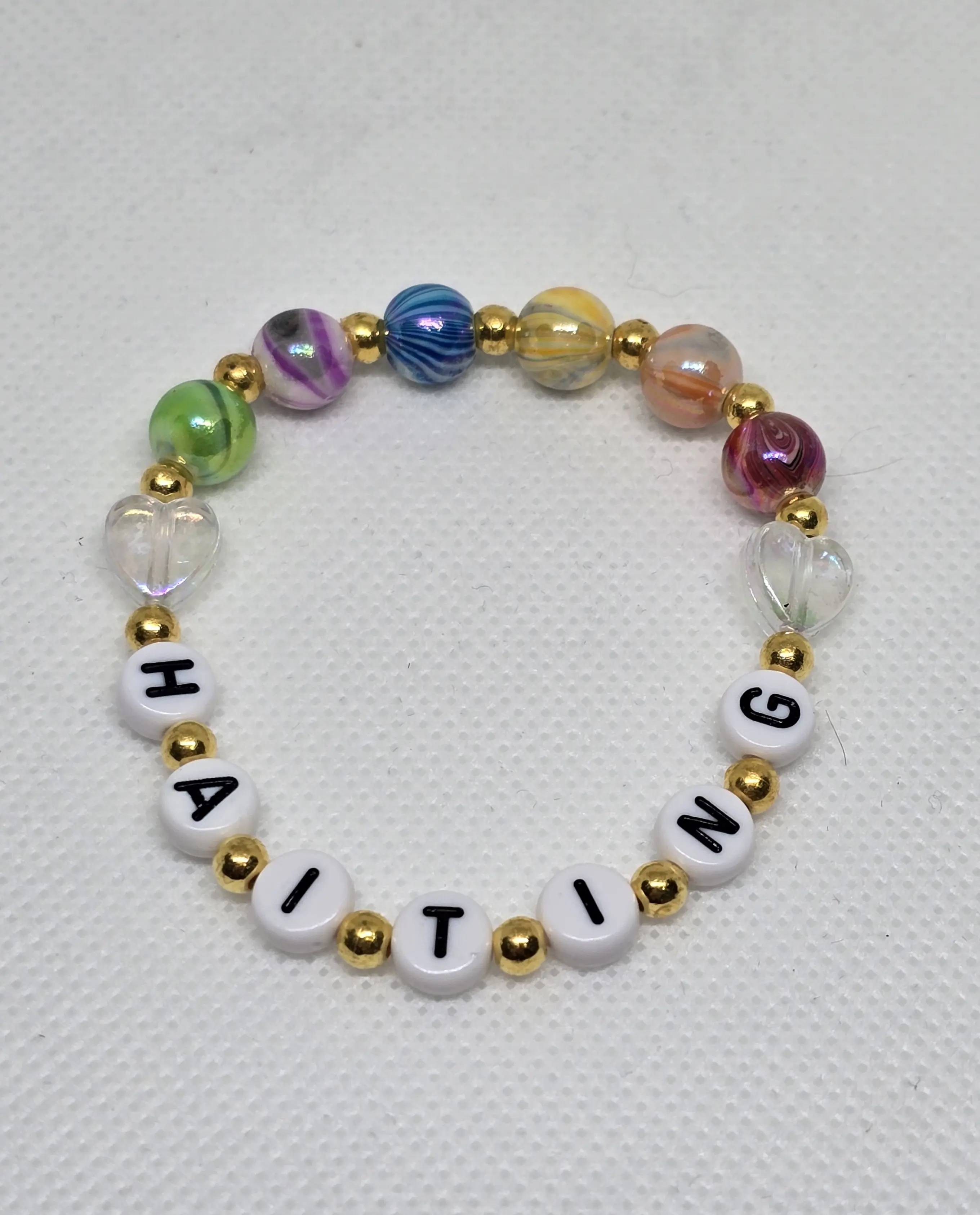 Hwaiting! Fighting! Handmade Korean K-pop K-Drama Fan Beaded Friendship ...
